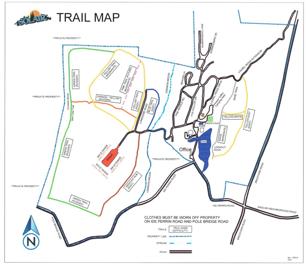Trail Map - Solair Recreation League